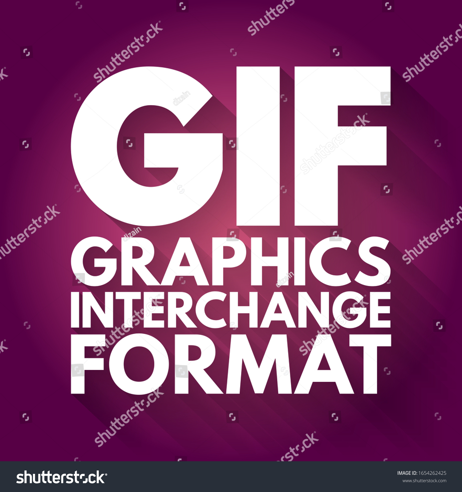 Gif Graphics Interchange Format Type Bitmap Stock Vector (Royalty Free ...
