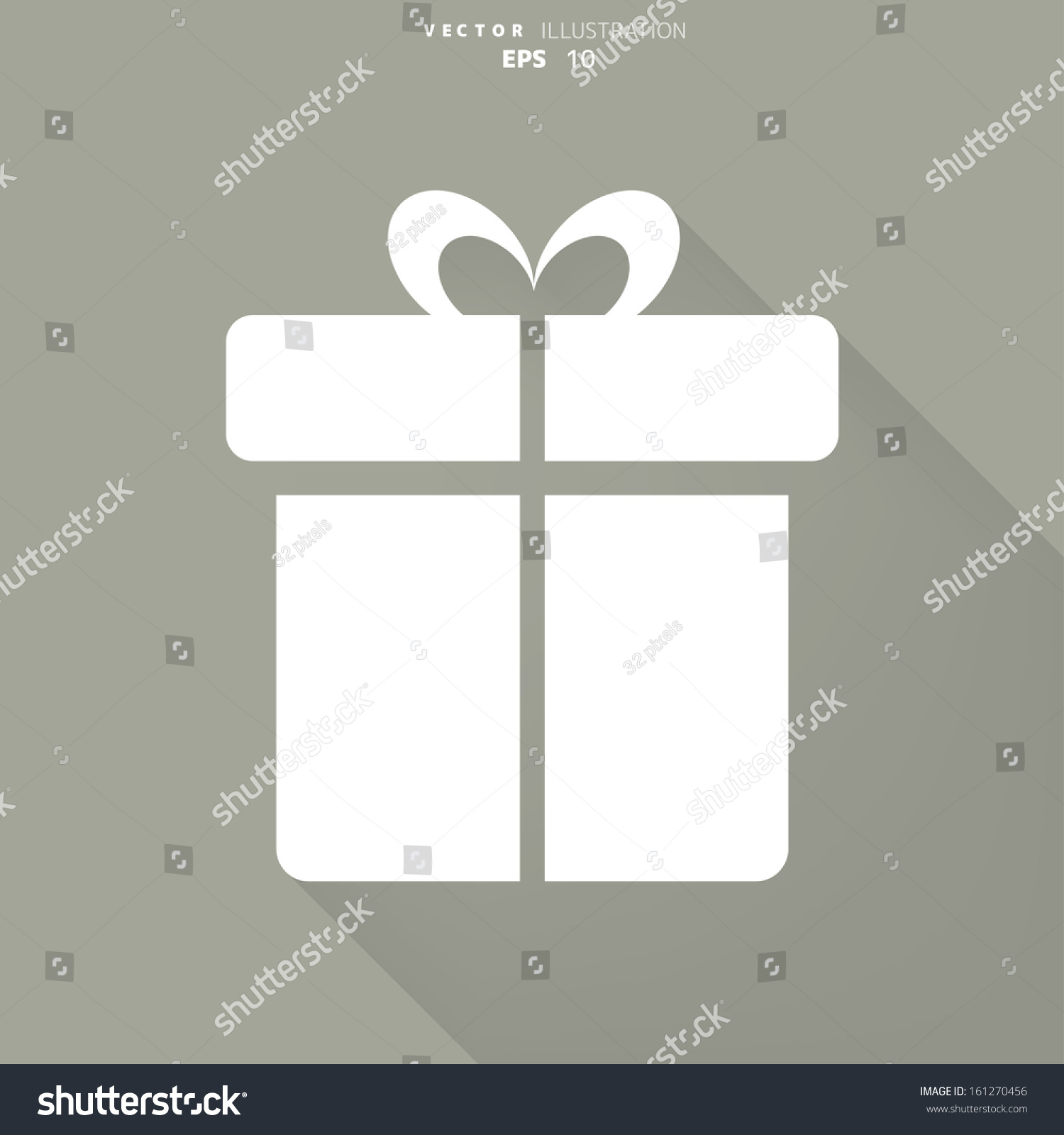 Gift Box Icon Stock Vector (Royalty Free) 161270456