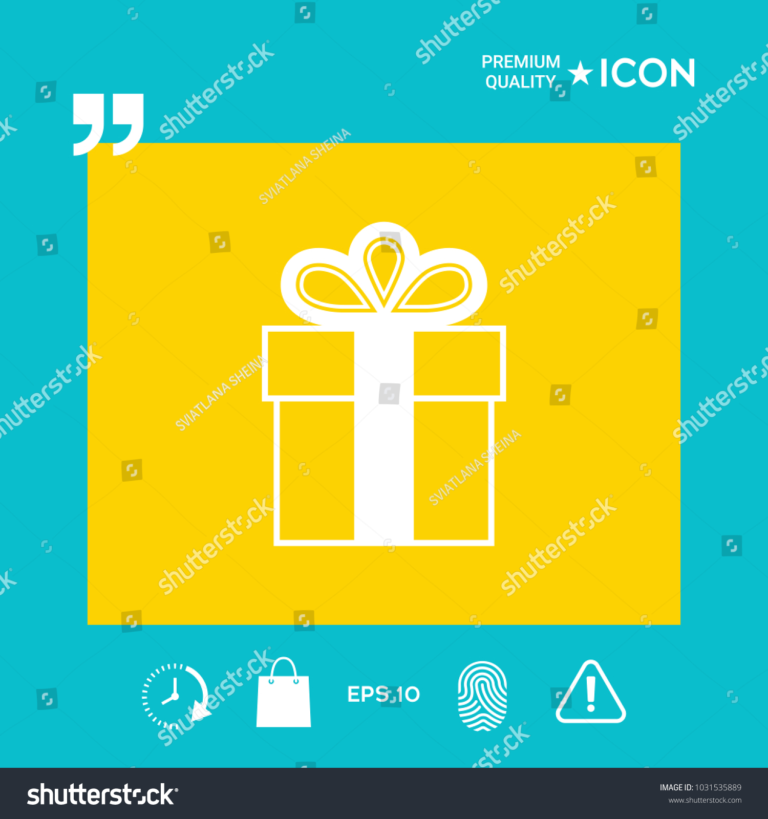 Gift Box Symbol Icon Stock Vector (Royalty Free) 1031535889 | Shutterstock