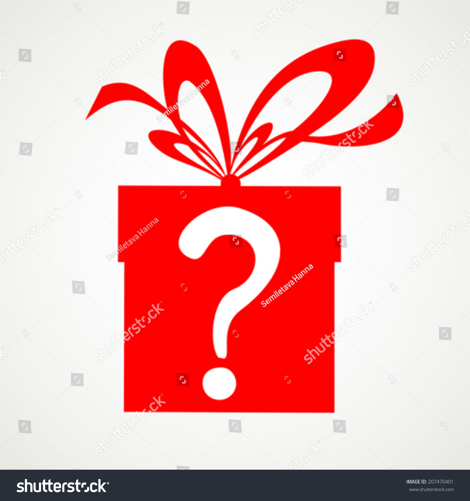 Gift Box Question Mark Vector Illustration: vetor stock (livre de ...