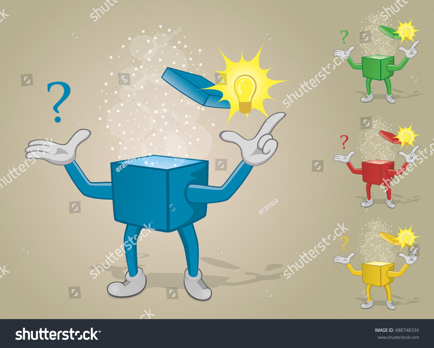 Gift Box Question Answer Stock Vector (Royalty Free) 488748334 ...
