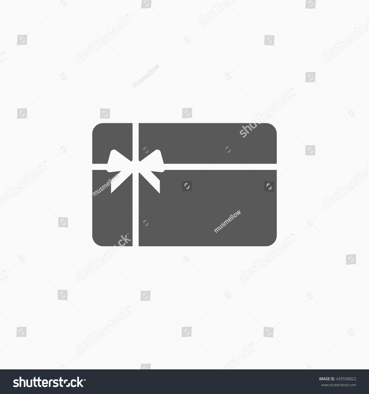 Gift Card Icon Stock Vector (Royalty Free) 435558022