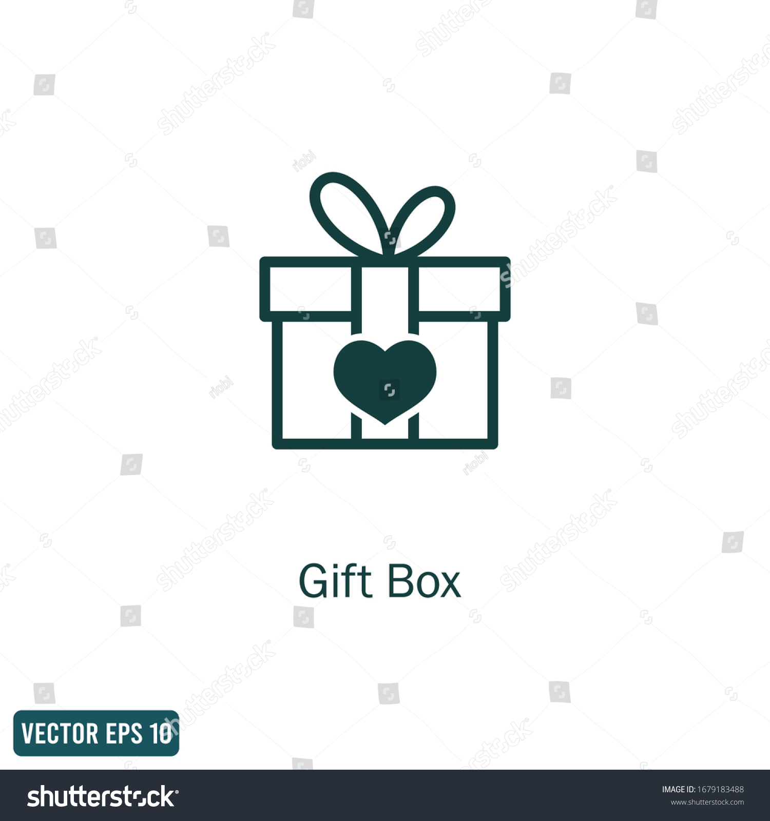 Gift Icon Design Element Logo Template Stock Vector (Royalty Free ...