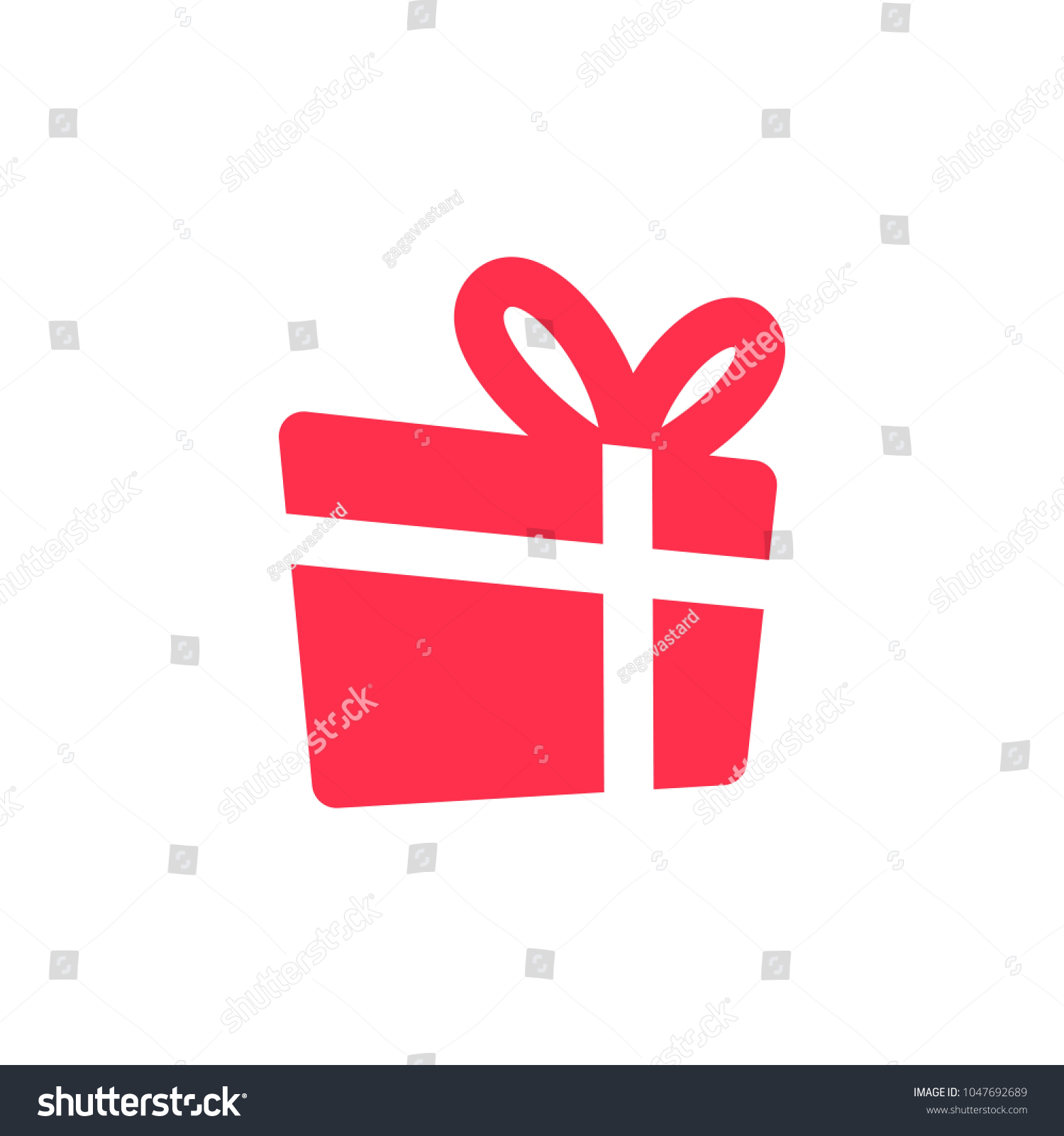 Gift Icon Solid Vector Logo Download Stock Vector (Royalty Free ...