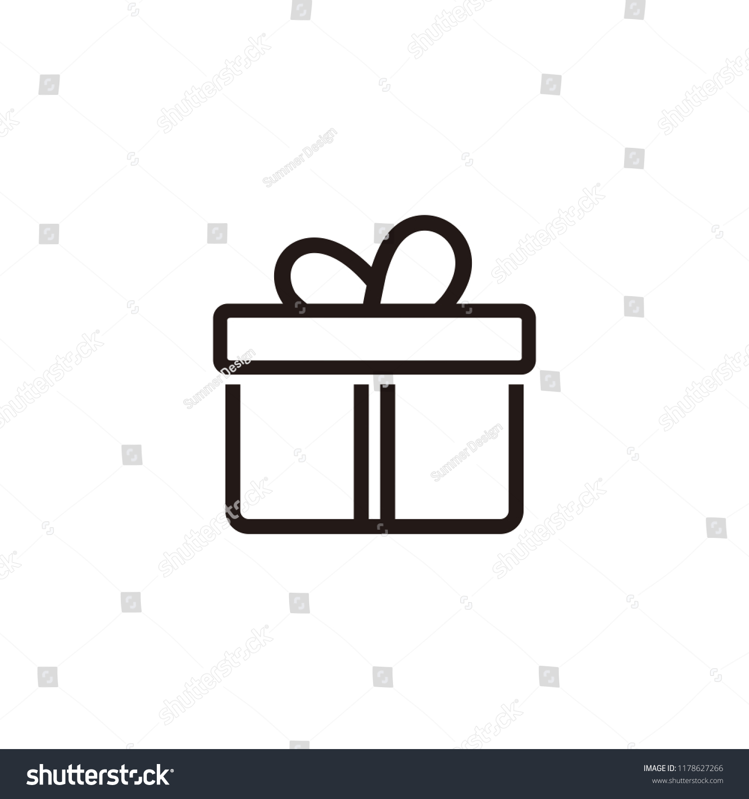 Gift Icon Symbol Stock Vector (Royalty Free) 1178627266 | Shutterstock