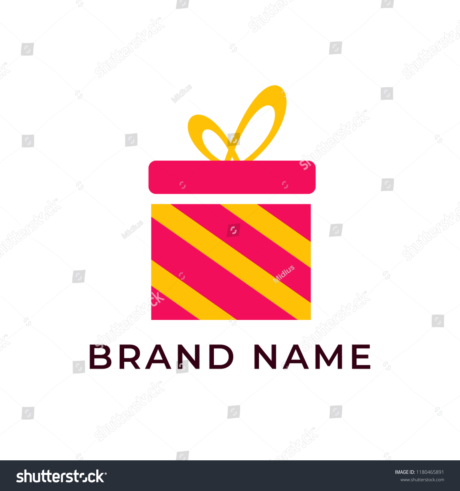 Gift Icon Vector Logo Download Stock Vector (Royalty Free) 1180465891