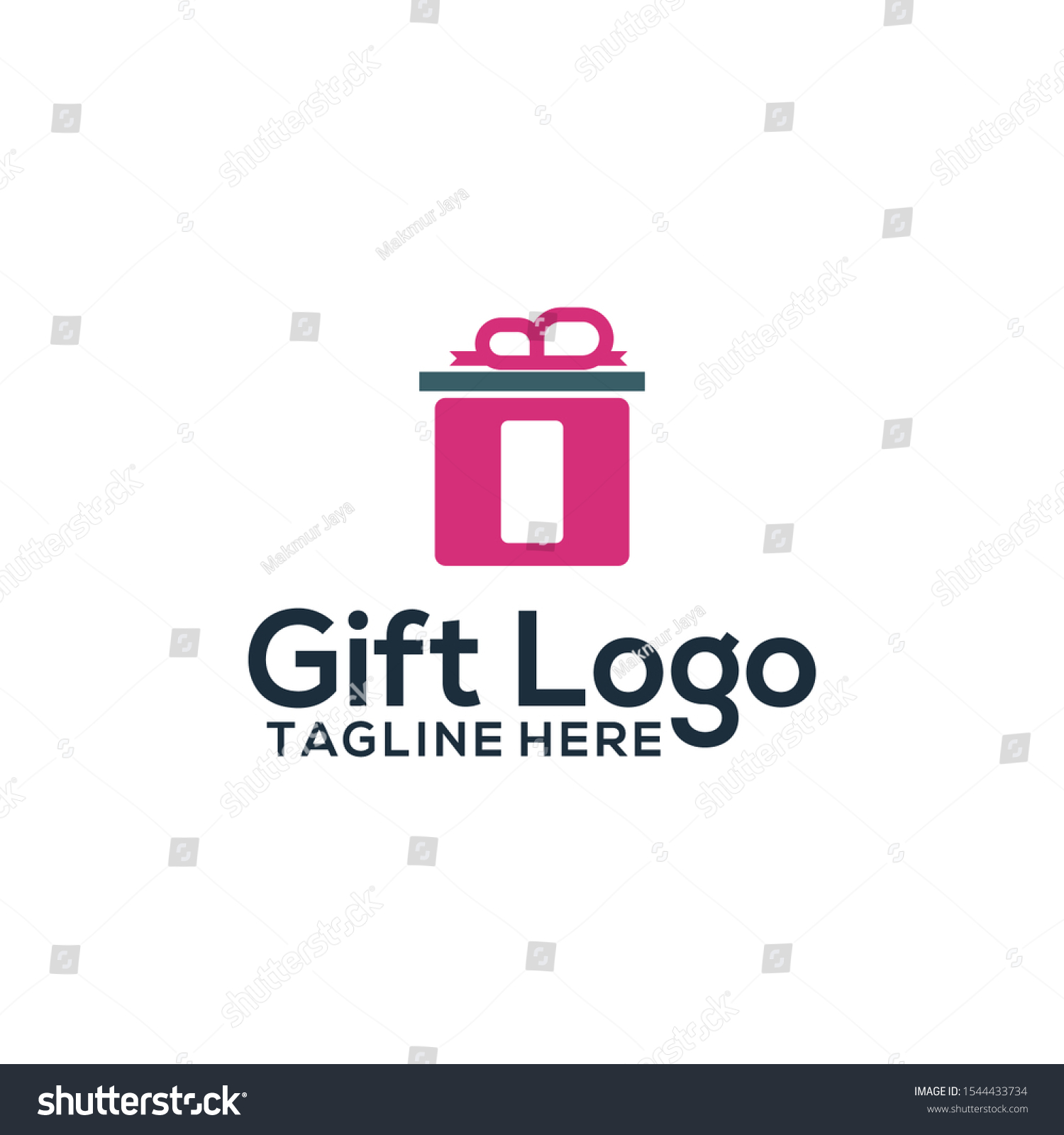 Gift Logo Template Vector Gift Box Stock Vector (Royalty Free ...