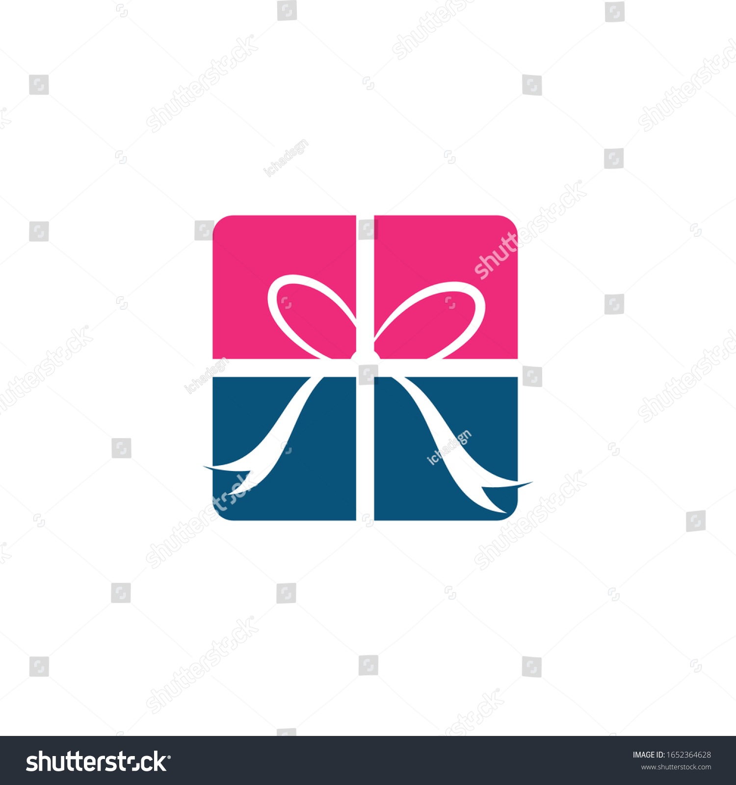 Gift Logo Template Vector Illustration Stock Vector (Royalty Free ...