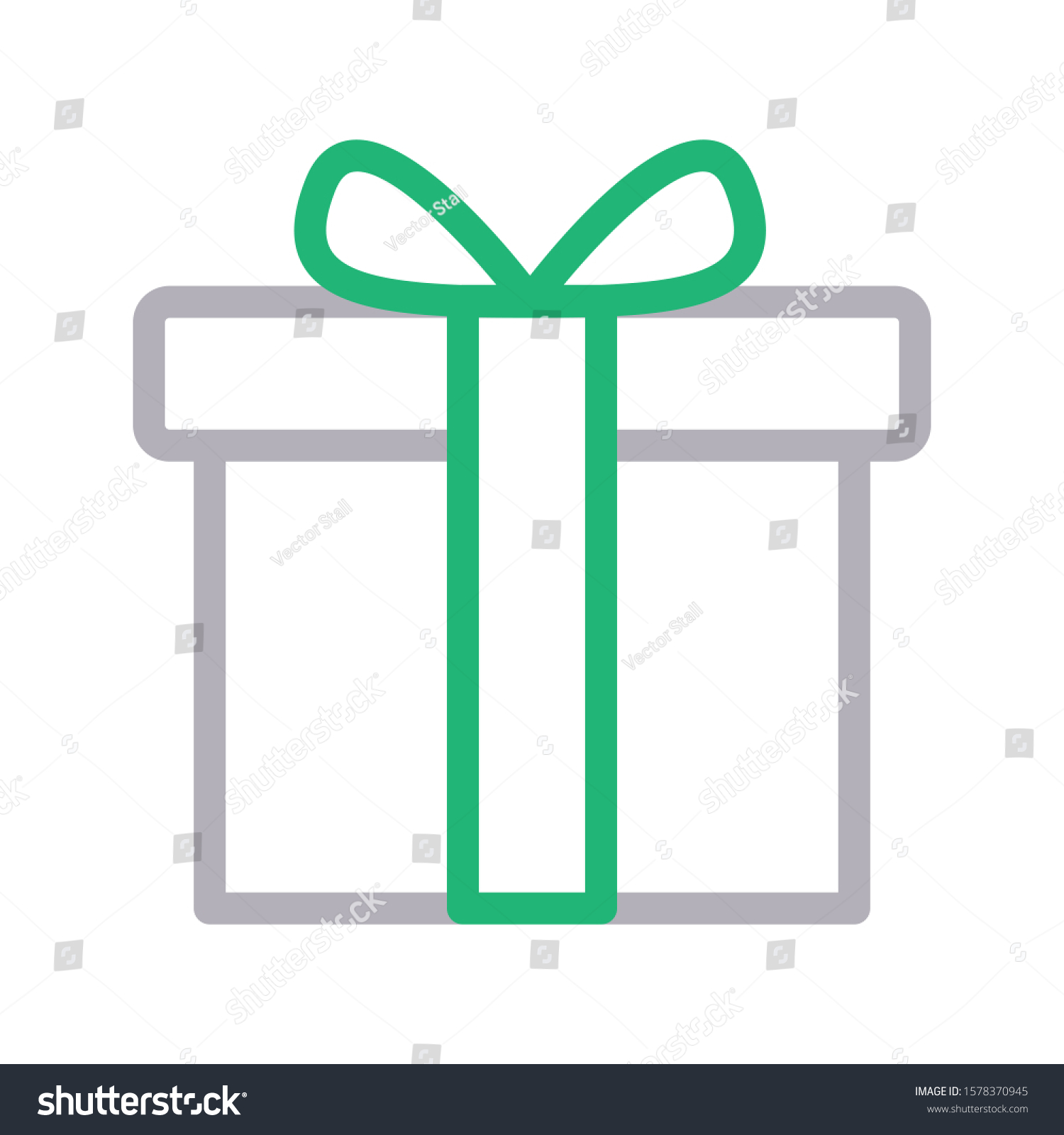 Gift Vector Color Line Icon Stock Vector (Royalty Free) 1578370945 ...