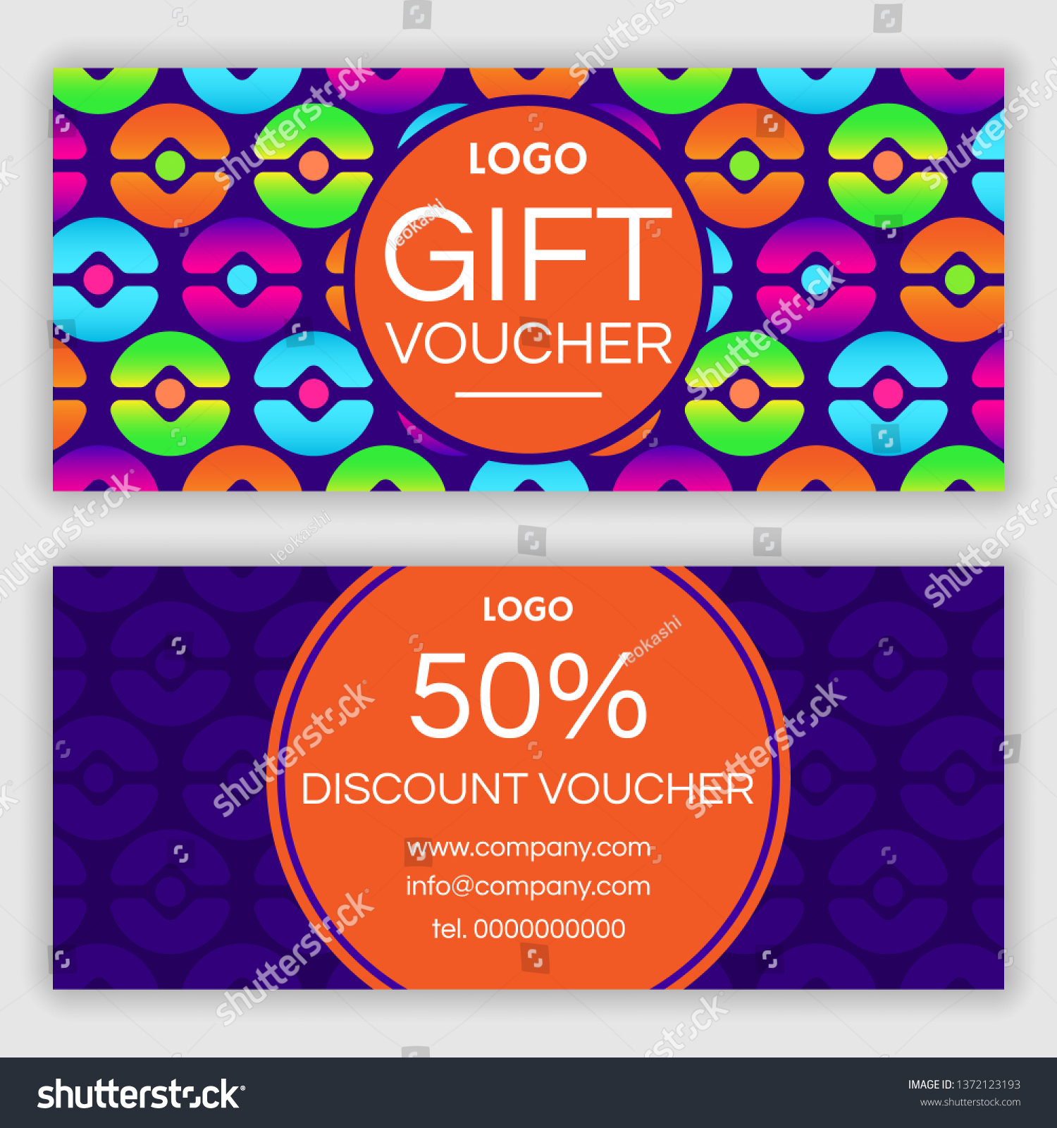Gift Voucher Design Vector Illustration Stock Vector (Royalty Free ...