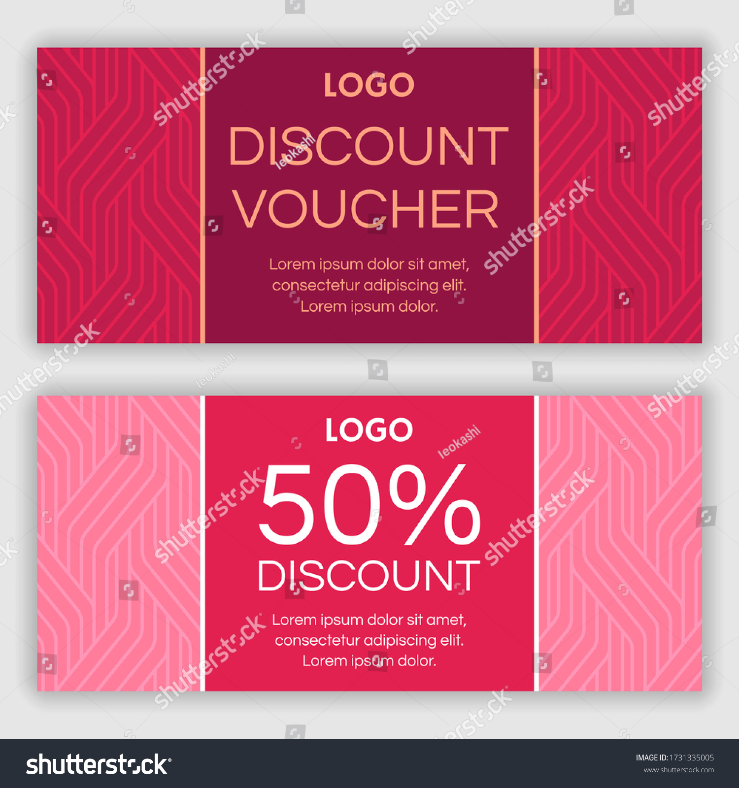Gift Voucher Design Vector Illustration Stock Vector (Royalty Free ...