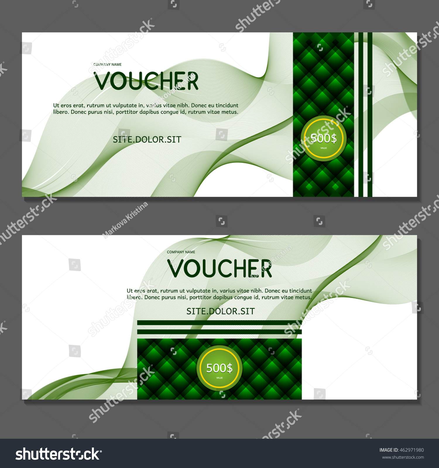 Gift Voucher Vector Illustration: เวกเตอร์สต็อก (ปลอดค่าลิขสิทธิ์ ...