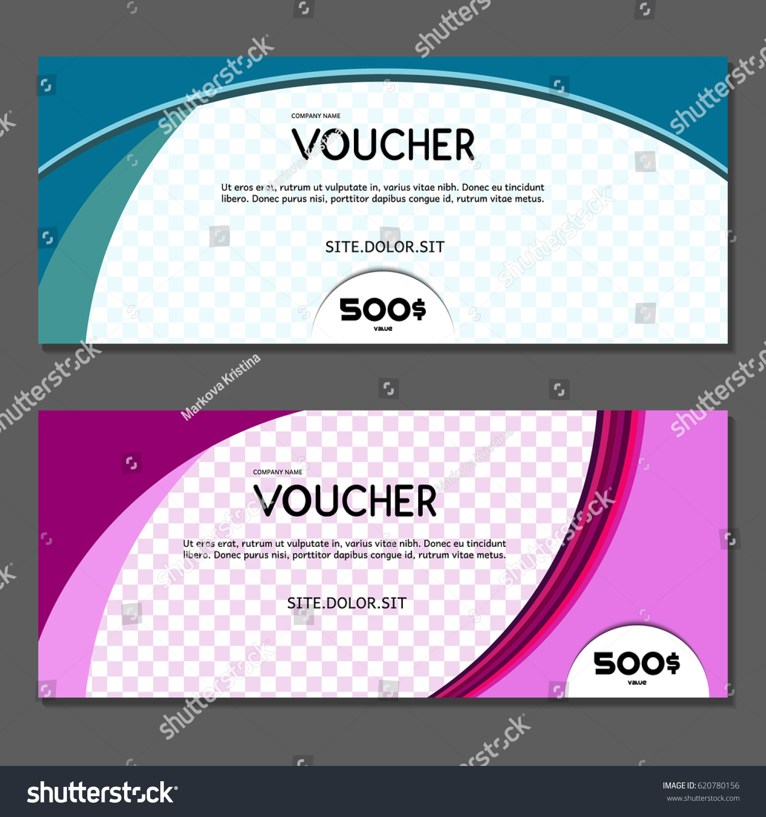 Gift Voucher Vector Illustration Stock Vector (Royalty Free) 620780156 ...