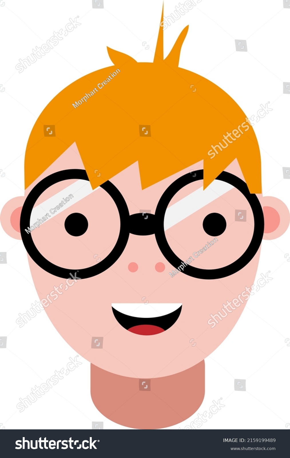 Ginger Haired Boy Illustration Vector On Stock Vector (Royalty Free ...
