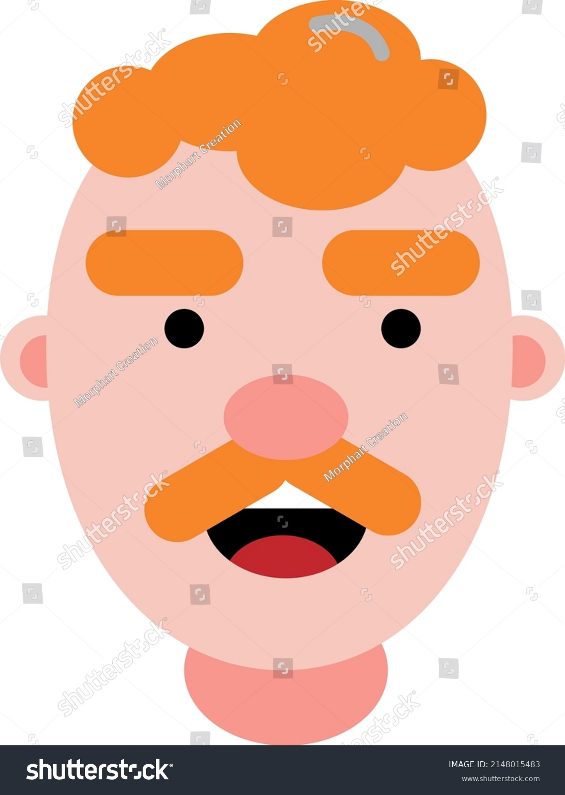 Ginger Haired Man Illustration Vector On Stock Vector (Royalty Free ...
