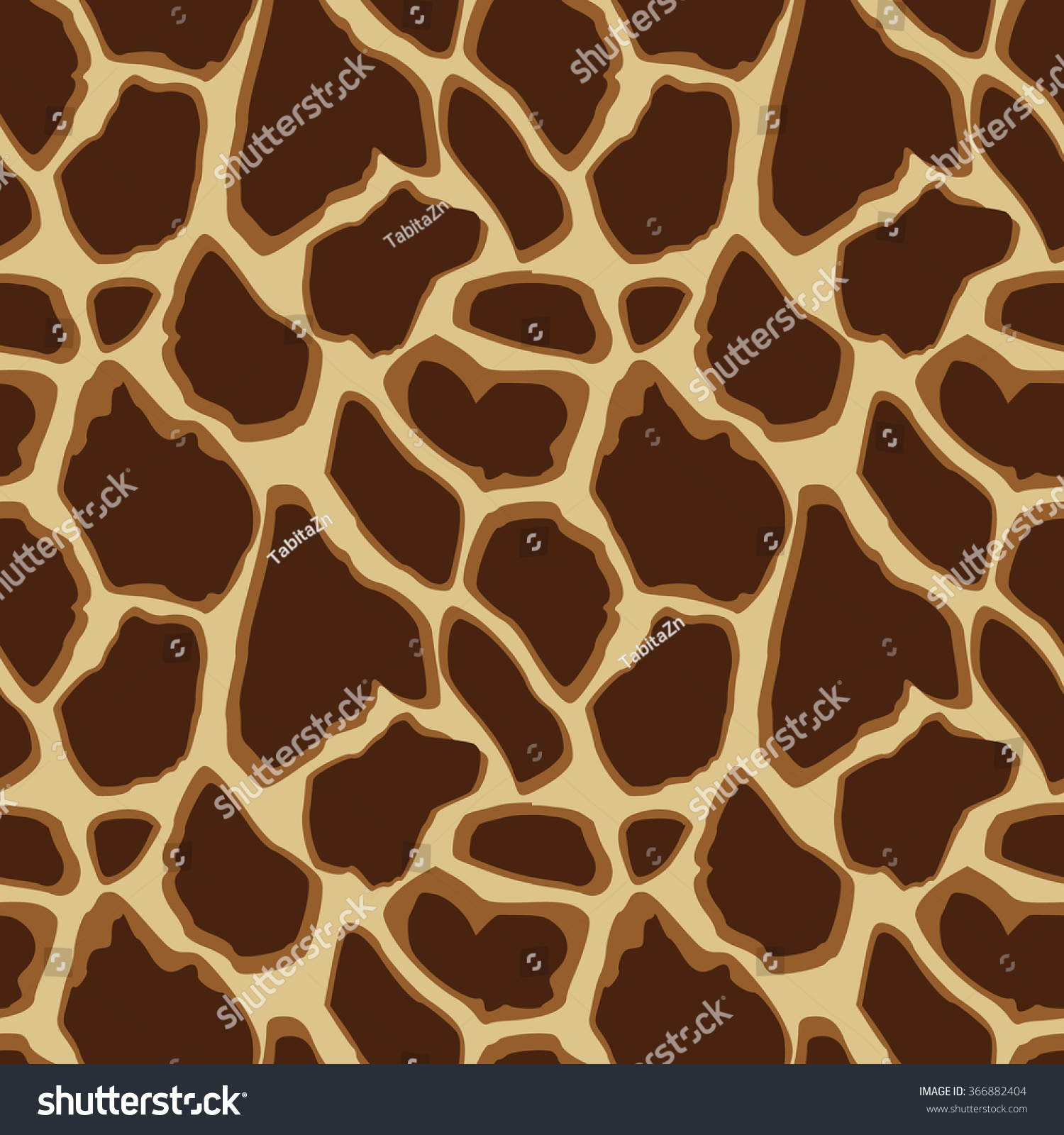 Giraffe Skin Seamless Pattern Vector Illustration Stock Vector (Royalty ...
