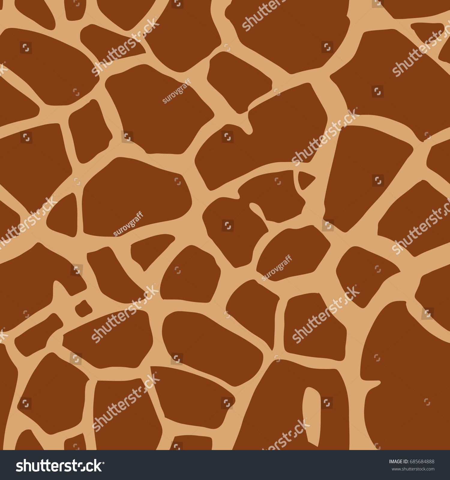 Giraffe Skin Vector Seamless Stock Vector (Royalty Free) 685684888 ...