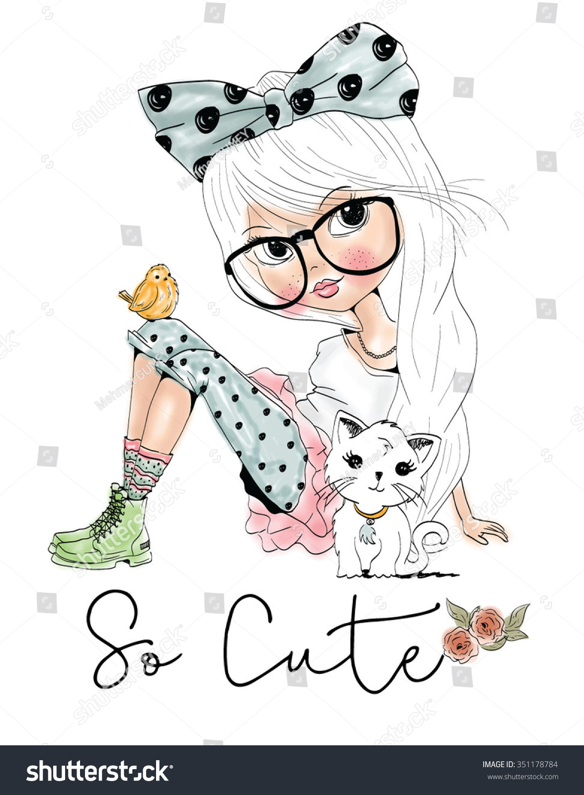Girls Stock Illustrations, Images & Vectors | Shutterstock