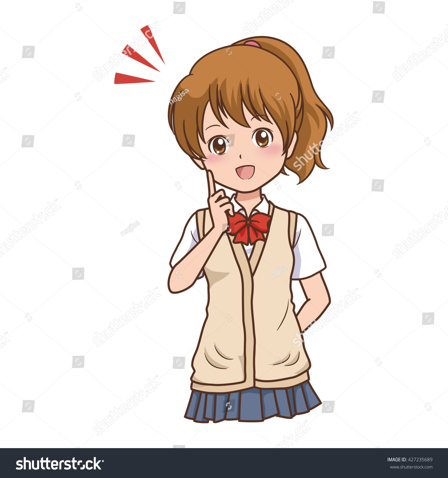 Girl Pose Stock Vector (Royalty Free) 427235689 | Shutterstock