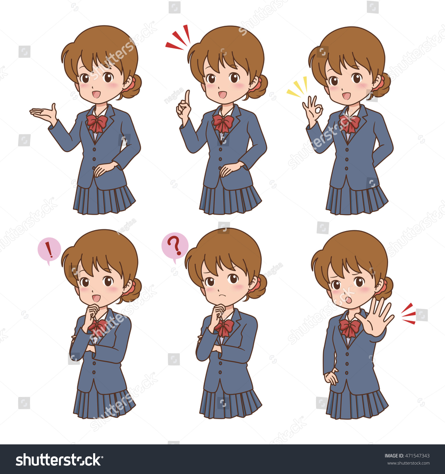 Girl Pose Stock Vector (Royalty Free) 471547343 | Shutterstock