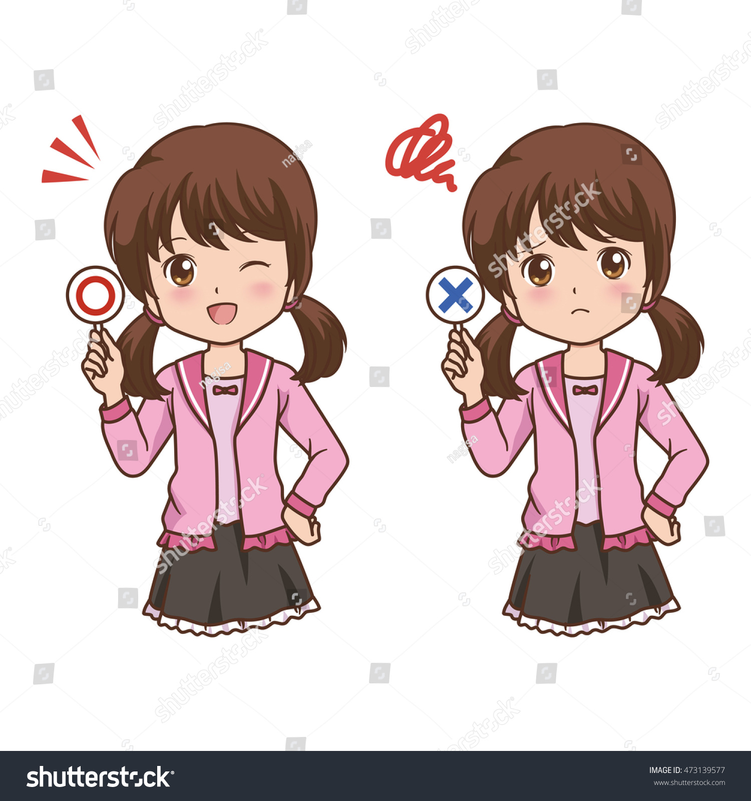 Girl Pose Stock Vector (Royalty Free) 473139577 | Shutterstock