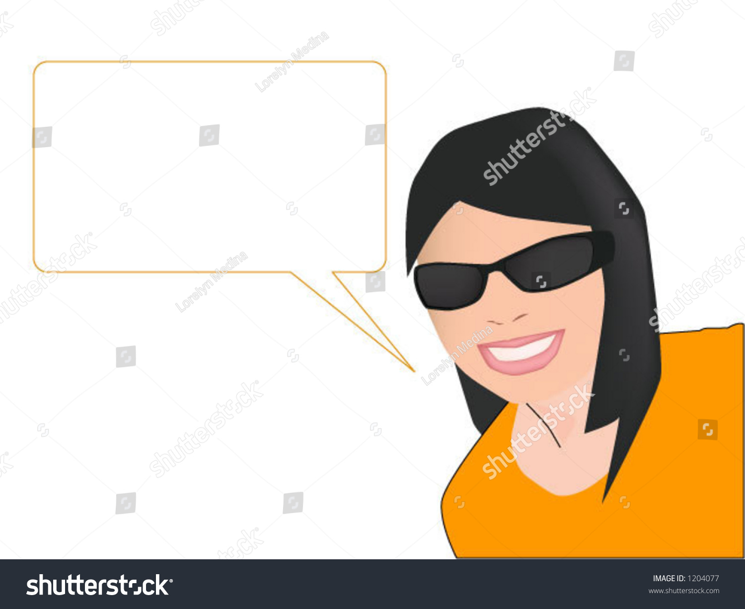 Girl Saying Vector Stock Vector (Royalty Free) 1204077 | Shutterstock