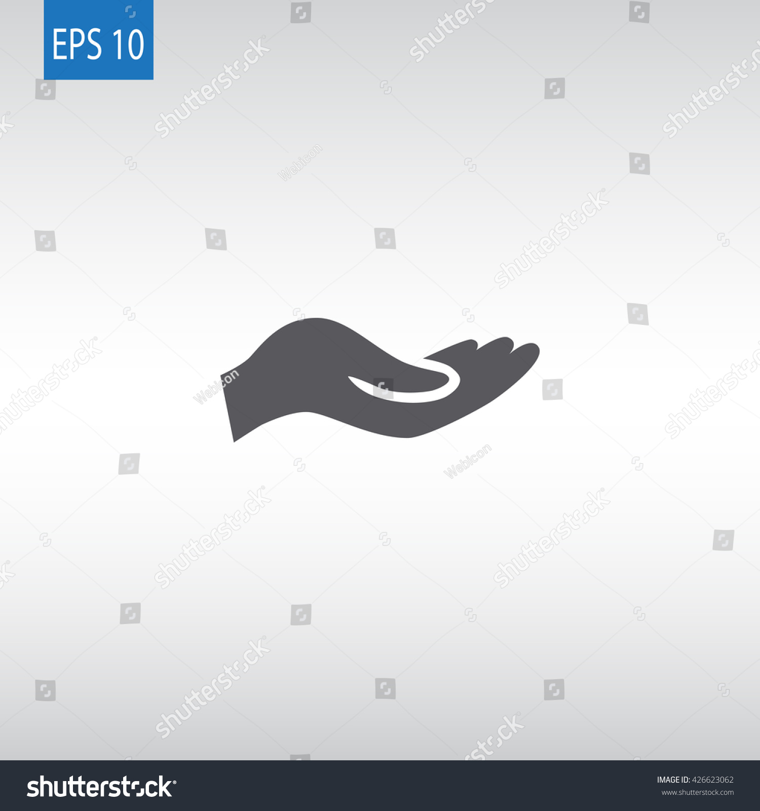 Give Alms Icon Stock Vector (Royalty Free) 426623062