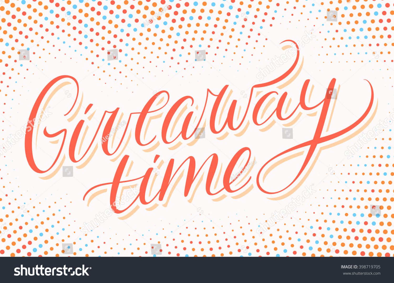 Giveaway Time Stock Vector 398719705 - Shutterstock