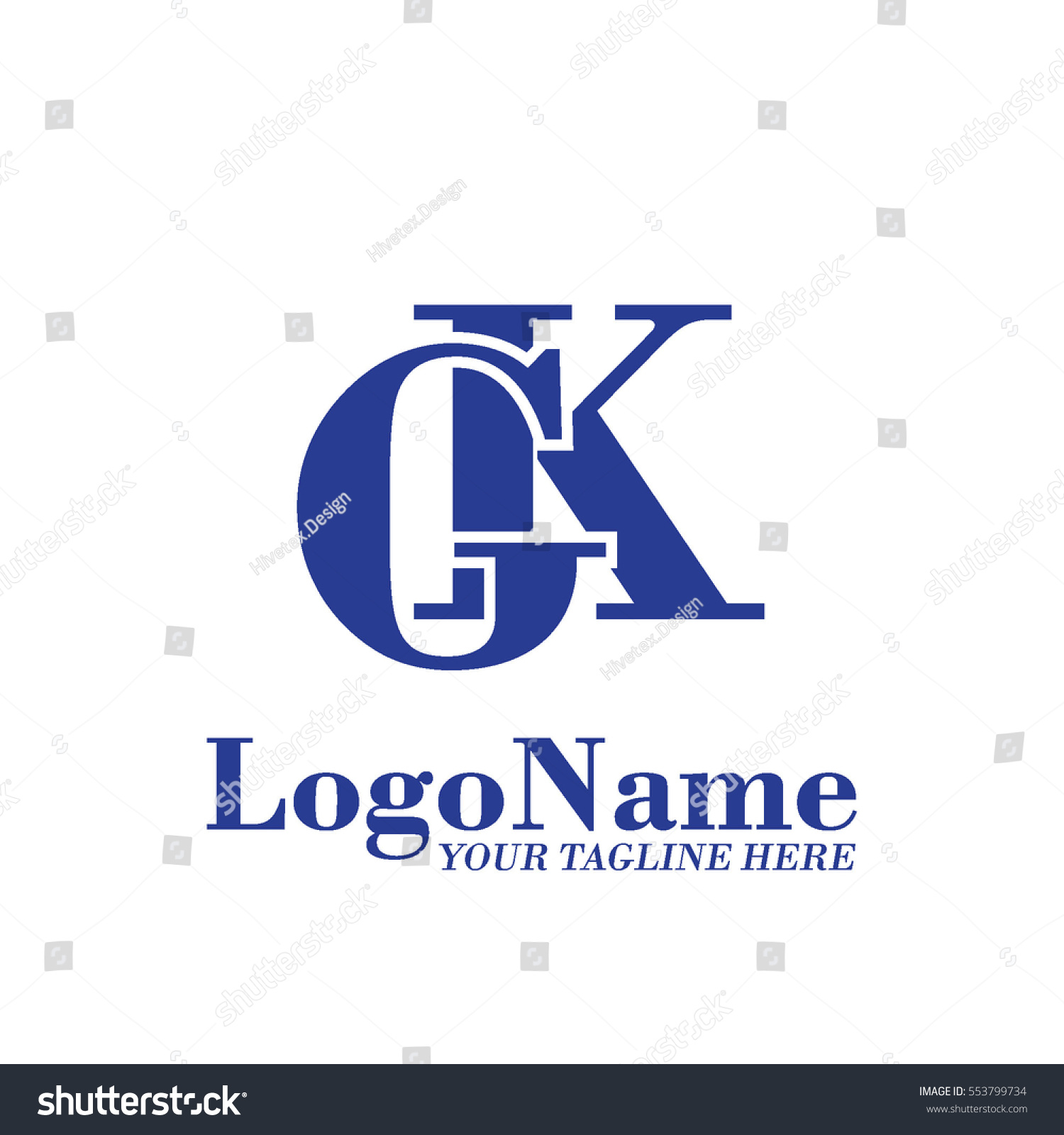 Gk Logo Stock Vector 553799734 - Shutterstock