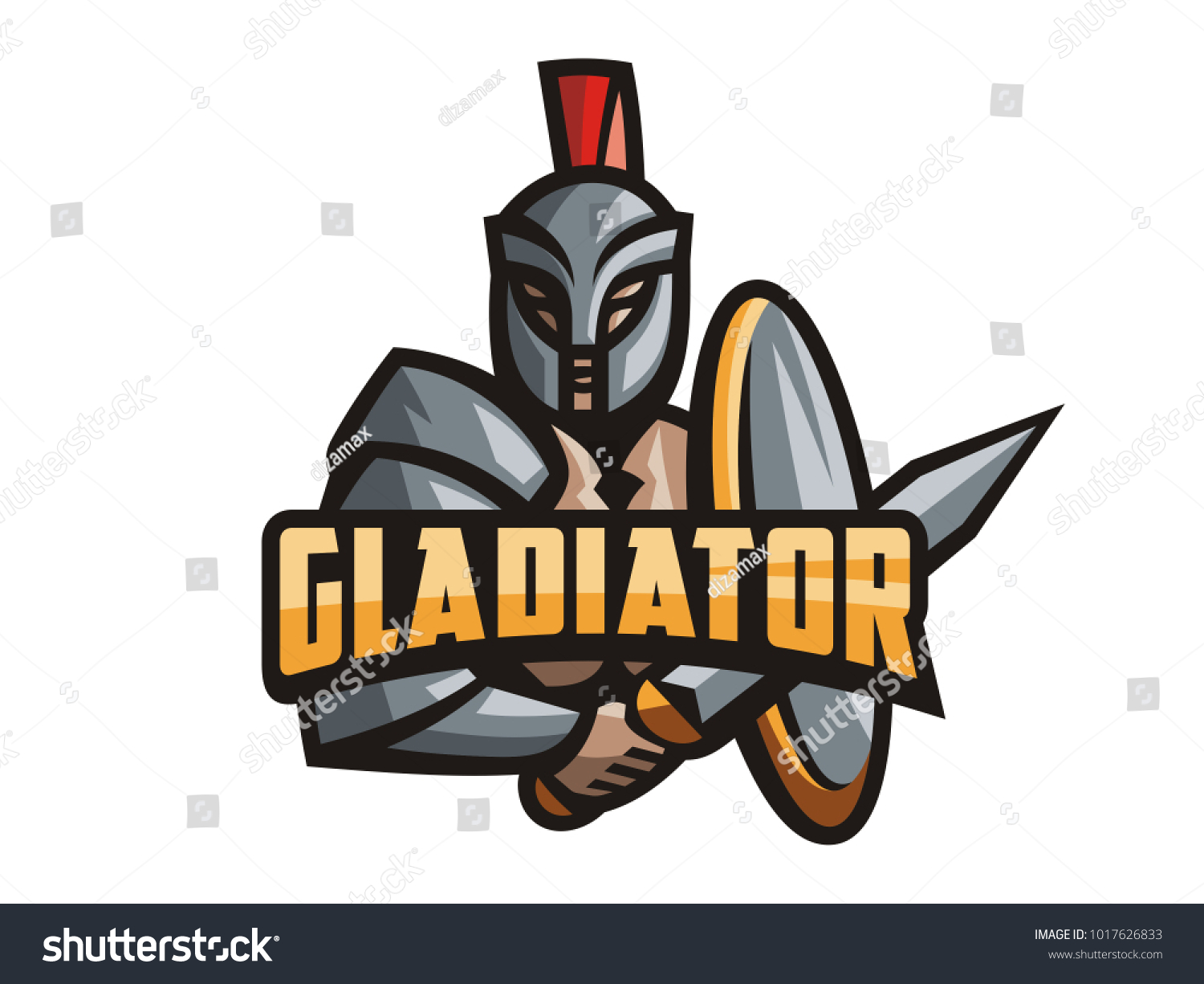 Gladiator Logo Vector Format Available Editing Stock Vector (Royalty ...