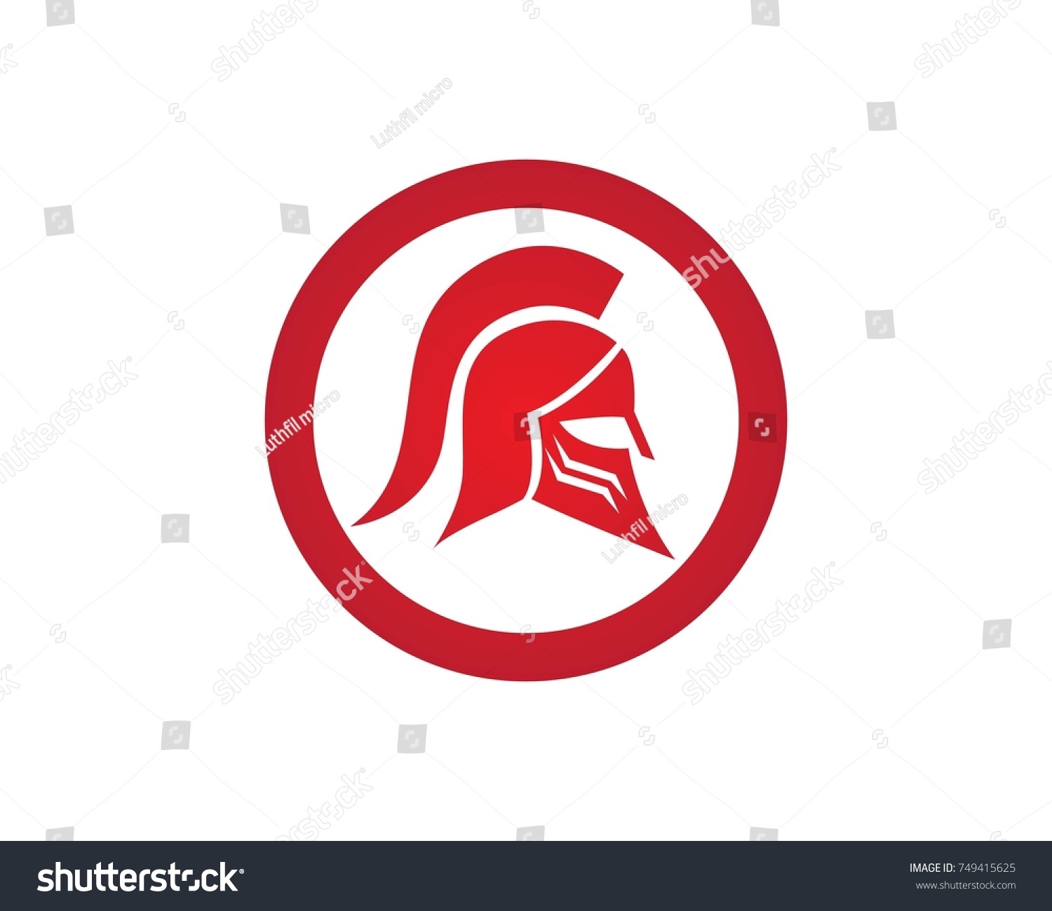 Gladiator Logos Symbols Stock Vector (Royalty Free) 749415625 ...