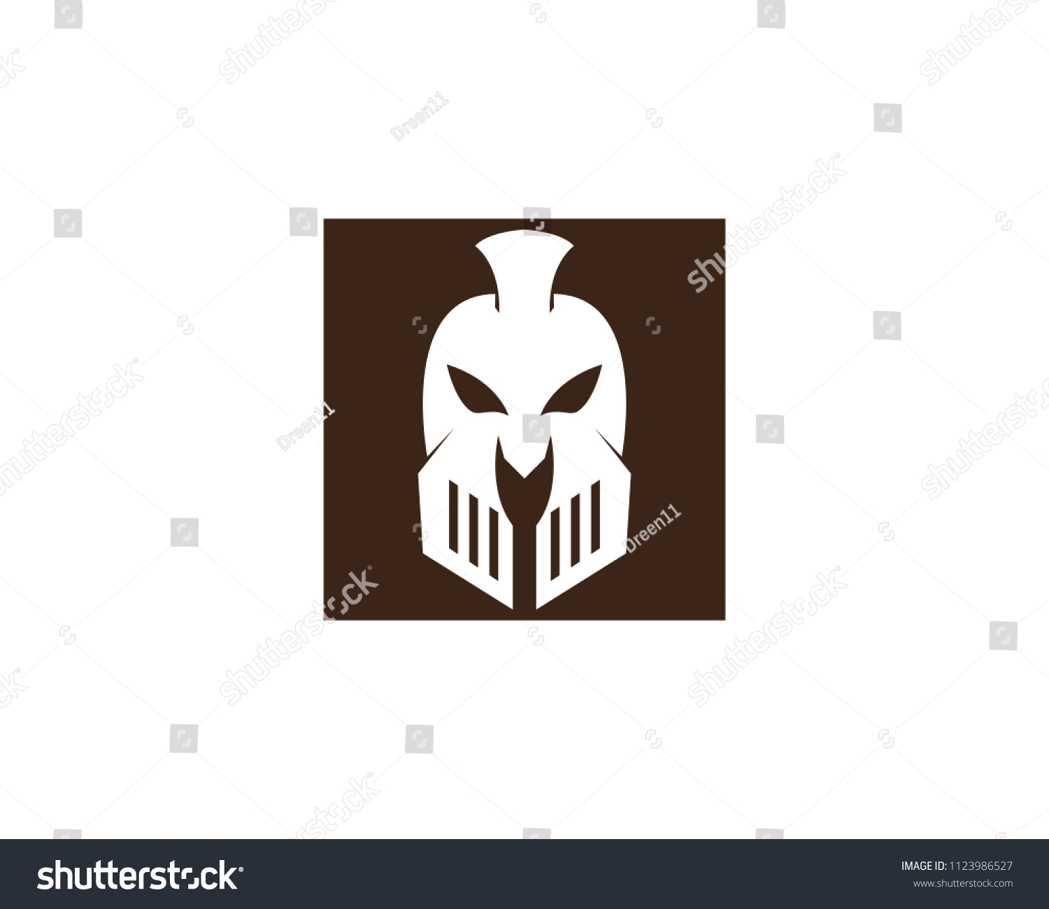Gladiator Mask Logo Mascot Stock Vector (Royalty Free) 1123986527 ...