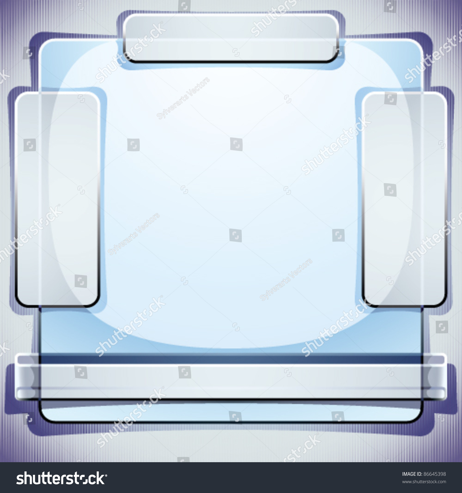 Glass Design Template Vector Background Stock Vector (Royalty Free ...