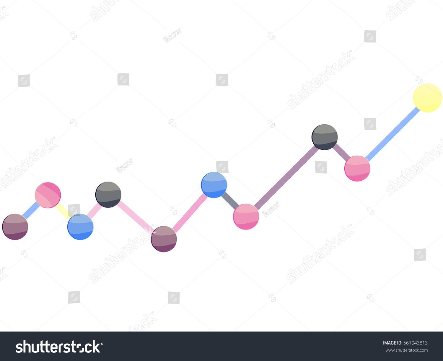 Glass Graph Infographics Template Stock Vector (Royalty Free) 561043813 ...