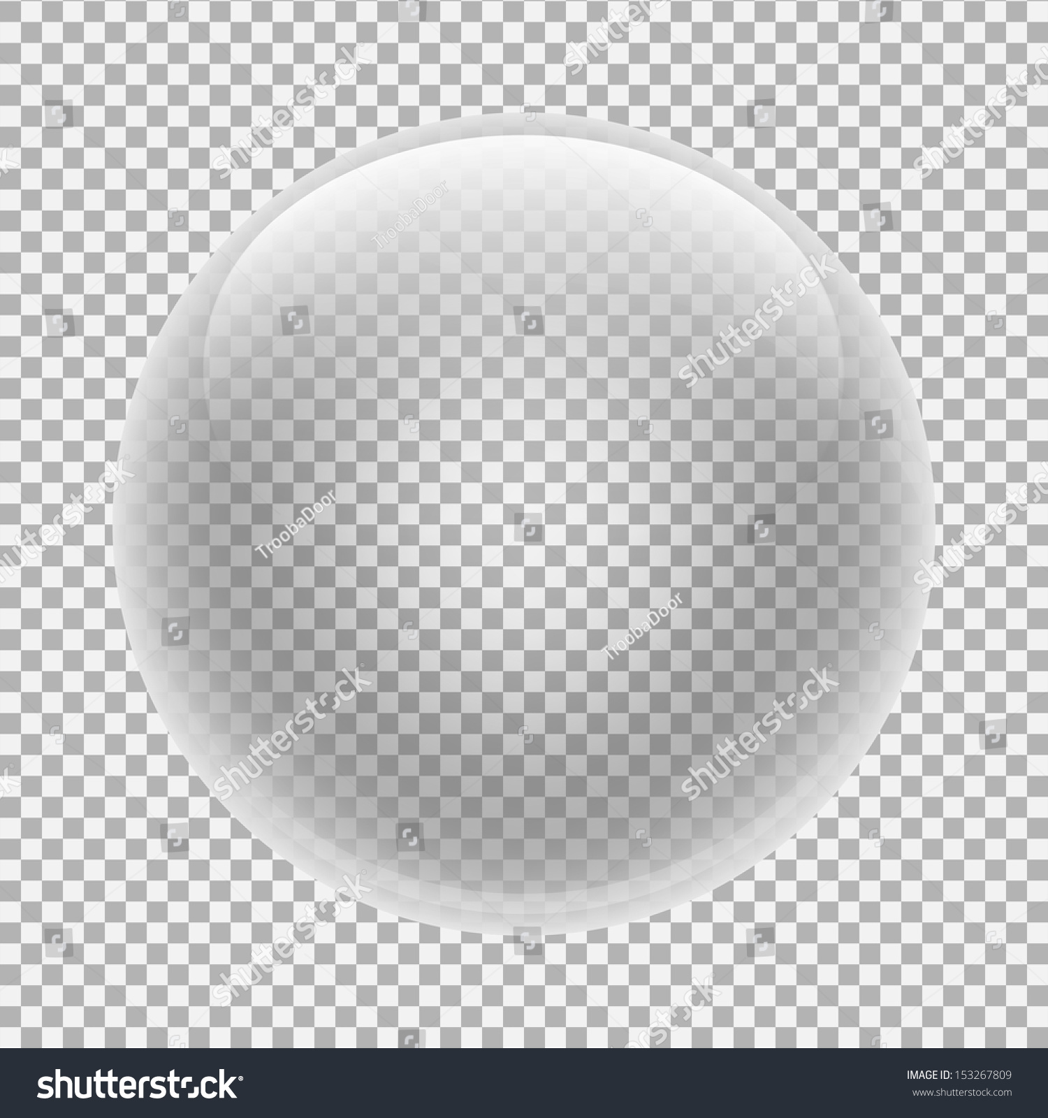 Glass Sphere Transparency Stock Vector (Royalty Free) 153267809
