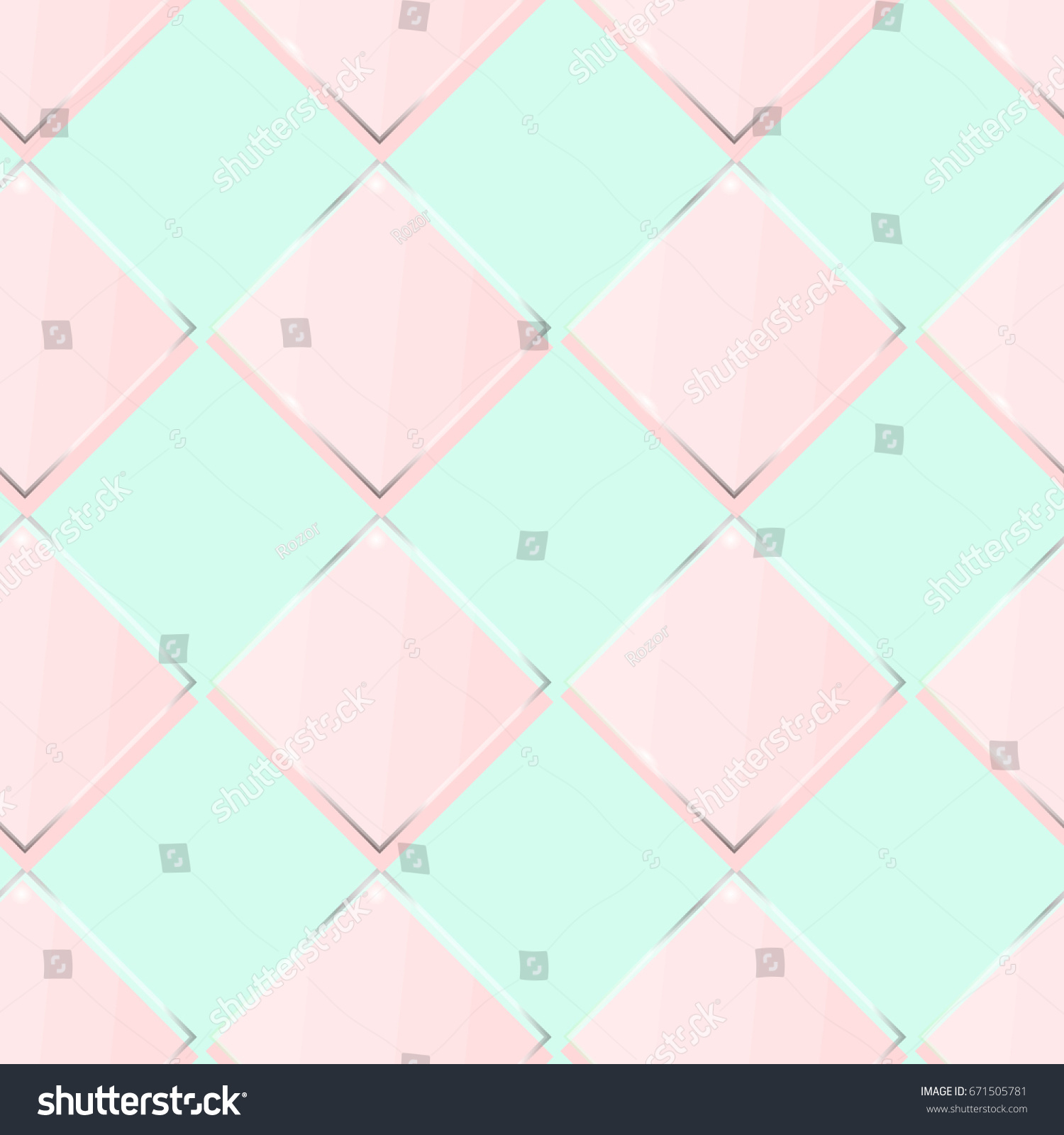 Glass Square Pattern Vector Stock Vector (Royalty Free) 671505781 ...