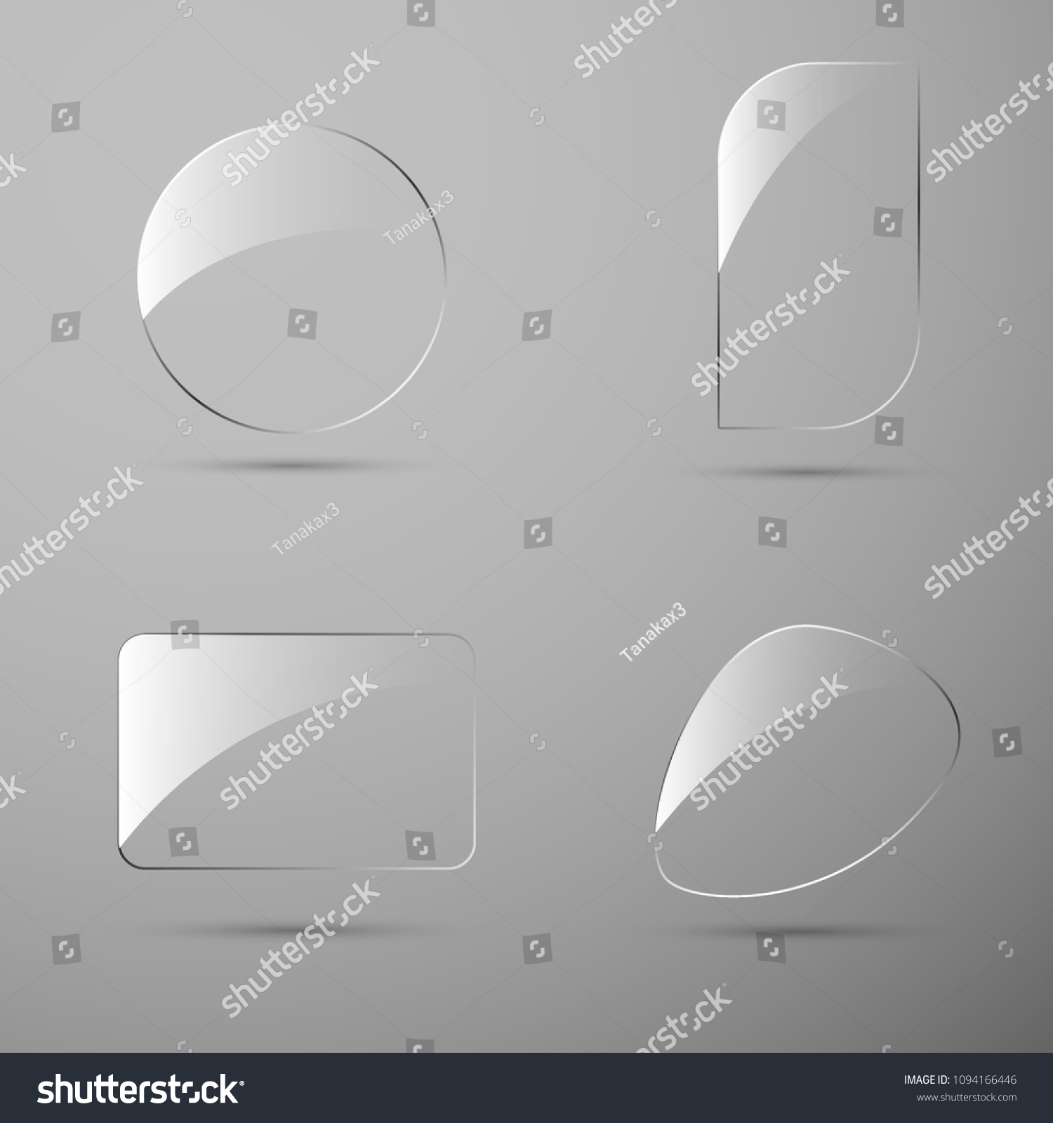 Glass Texture Banner Web Stock Vector (Royalty Free) 1094166446