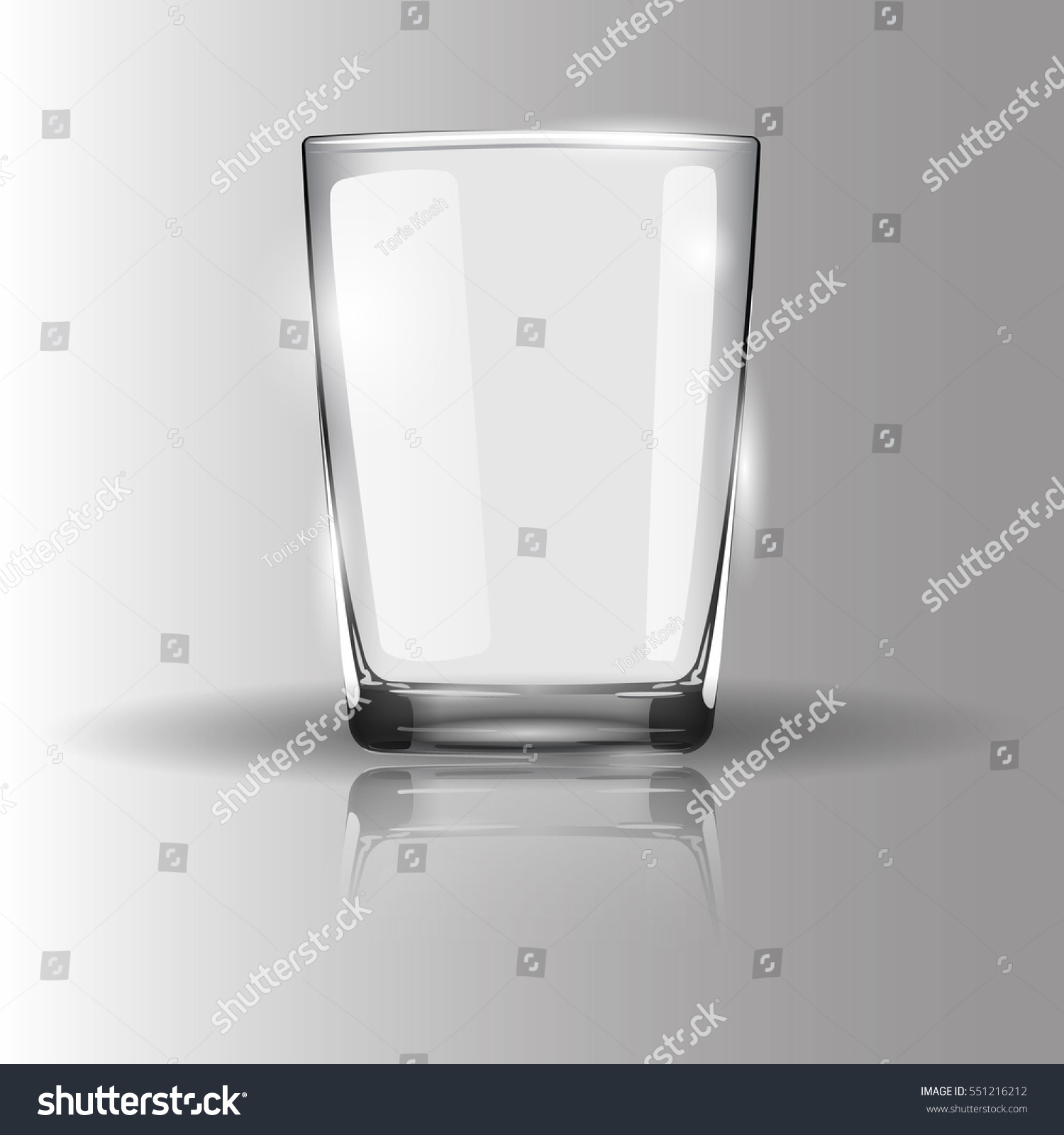 Glass Transparent Vector Illustration: vector de stock (libre de ...