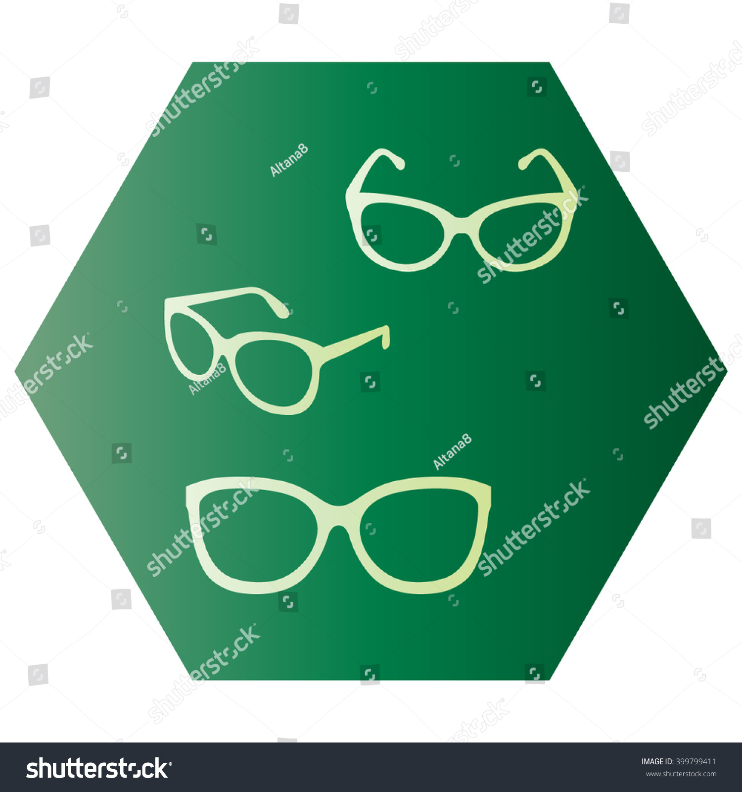 Glasses Vector Set Retro Wayfarer Aviator Stock Vector (Royalty Free ...