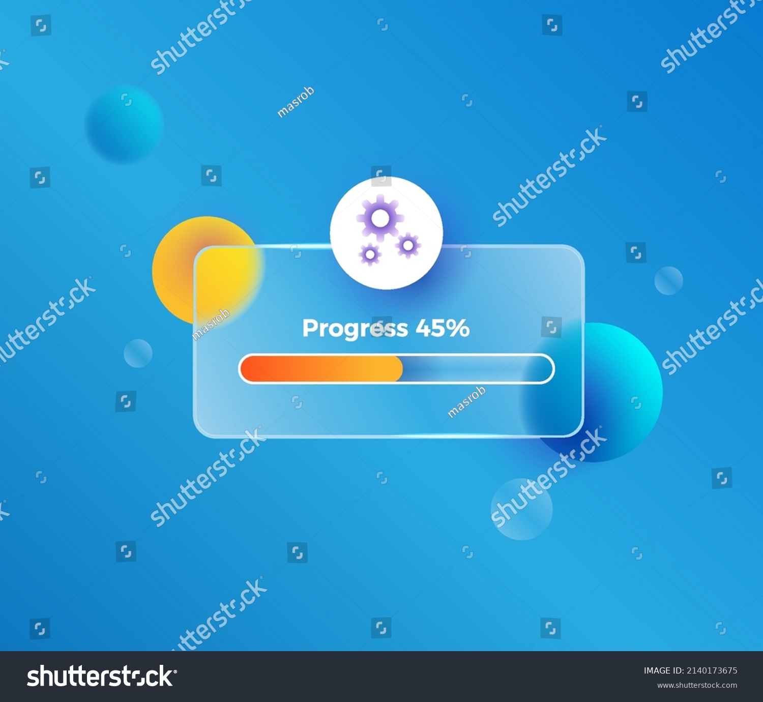 Glassmorphism User Interface Progress Bar Mobile Stock Vector (Royalty ... Glassmorphism User Interface Progress Bar Mobile Stock Vector (Royalty ...