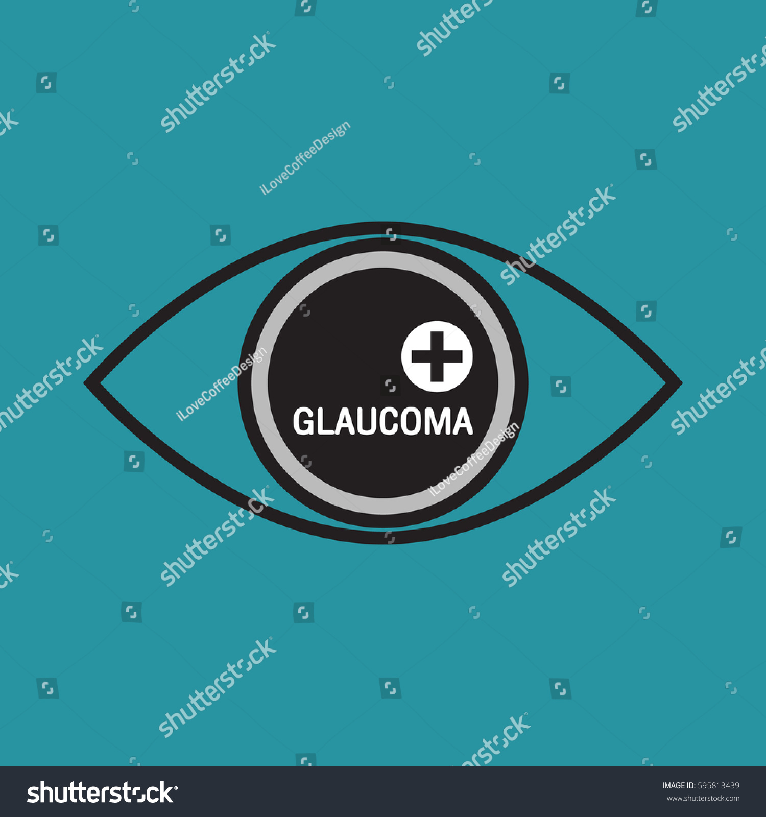 Glaucoma Vector Logo Icon Design Stock Vector (Royalty Free) 595813439 ...