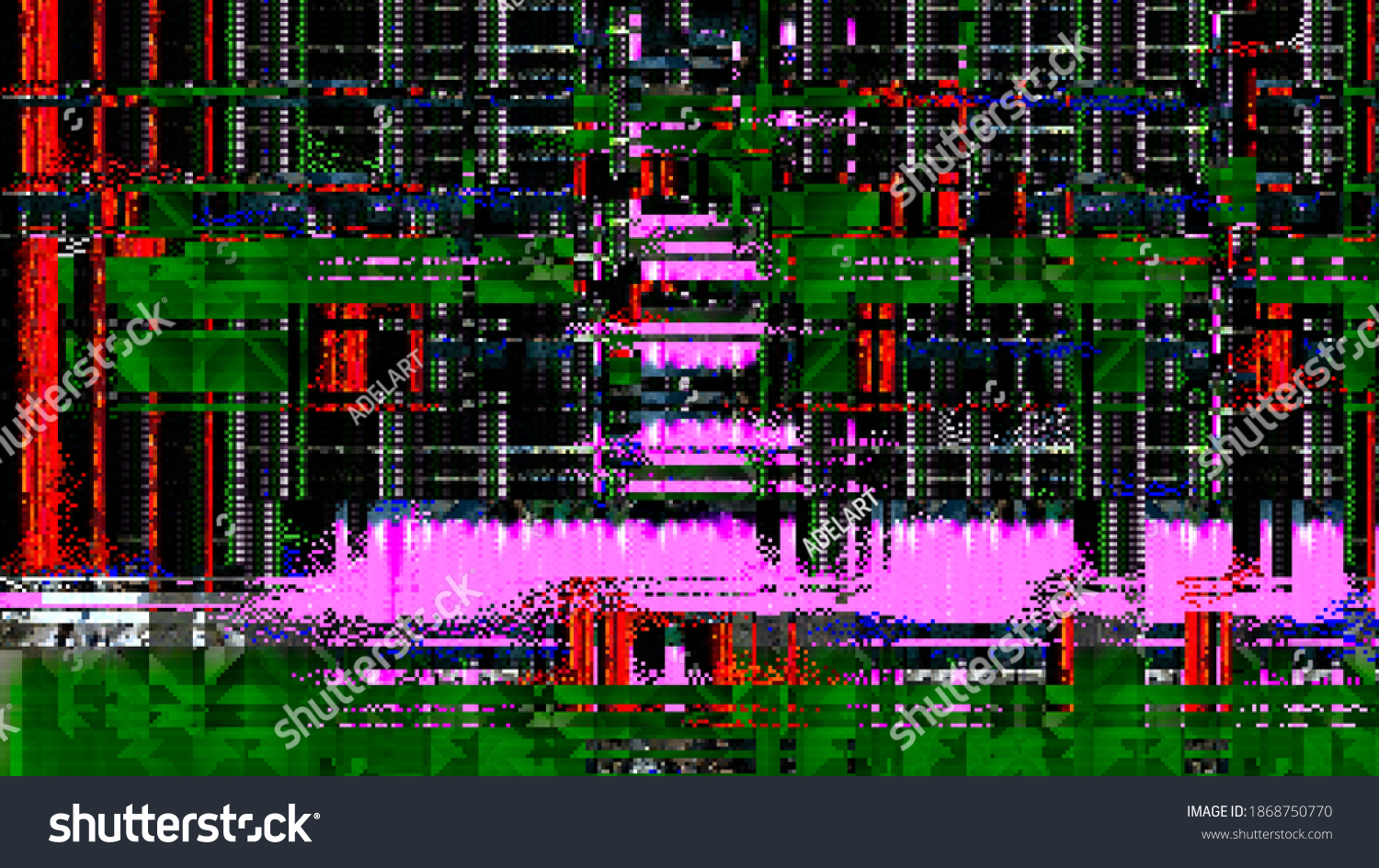 Glitch Background Unusual Glitch Vector Backdrop Stock Vector (Royalty ...