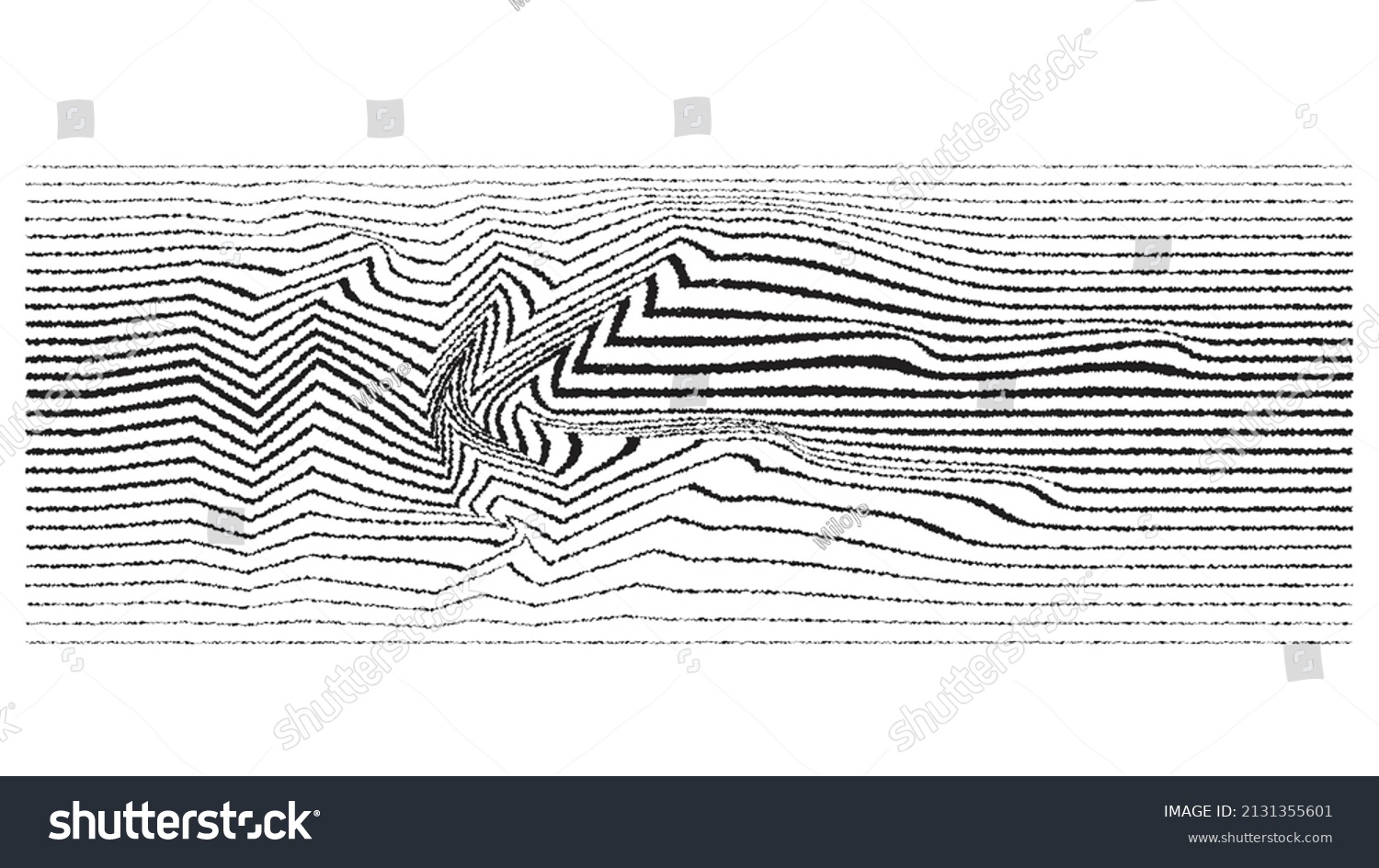 Glitch Effect Distorted Speed Lines Abstract Stock Vector (Royalty Free ...