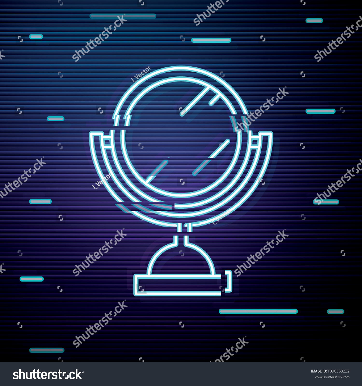 Glitch Screen Mirror Vector Icon Make Stock Vector (Royalty Free ...