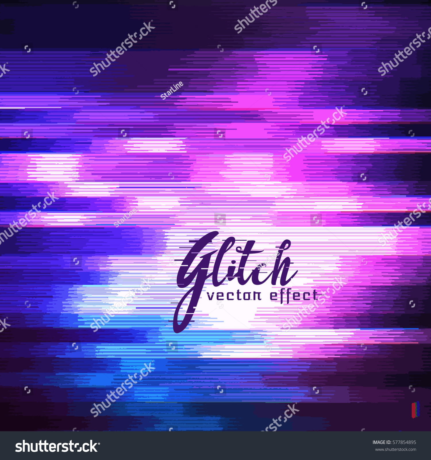 Glitch Vector Effect Image Corruption Stock Vector (Royalty Free ...