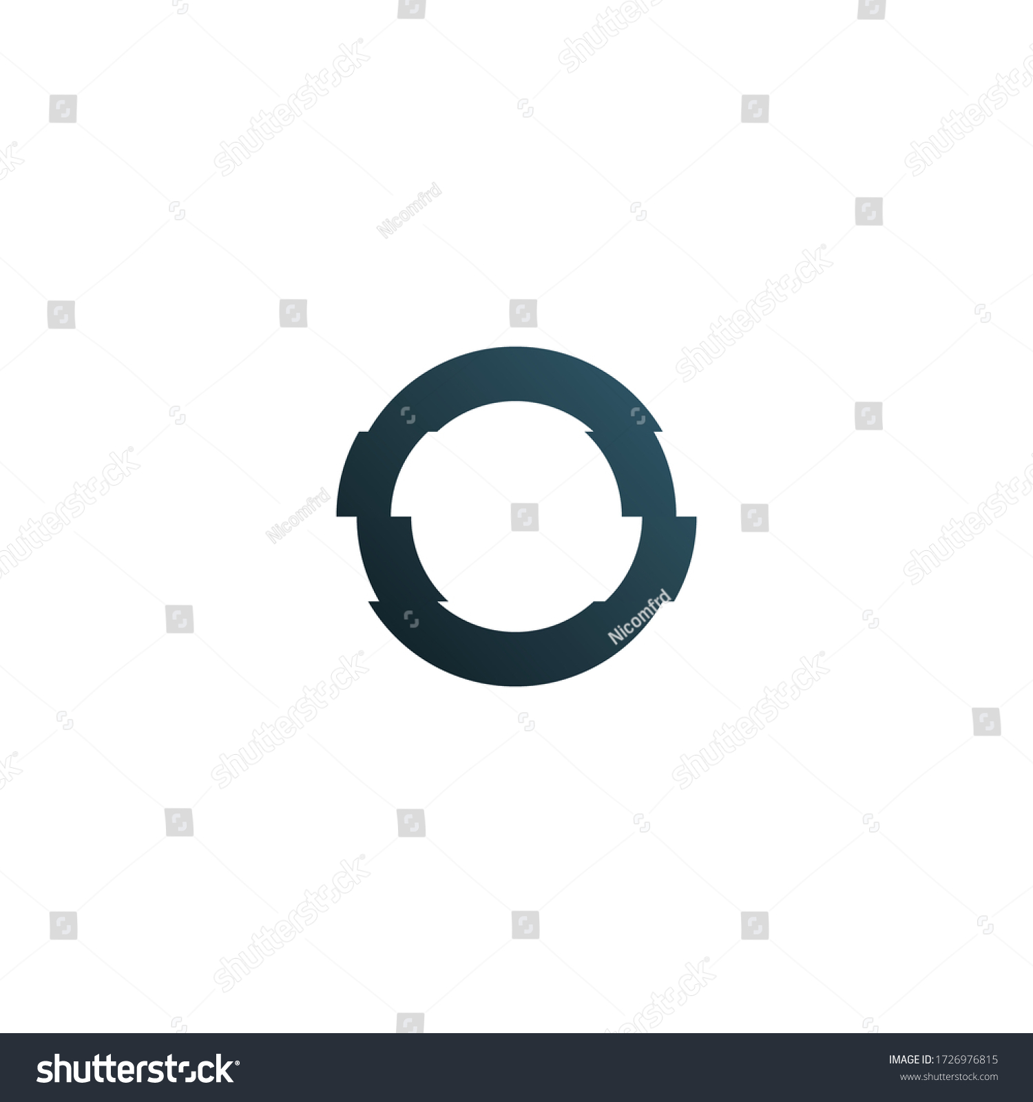Glitch Zero Black Logo Concept Stock Vector (Royalty Free) 1726976815 ...