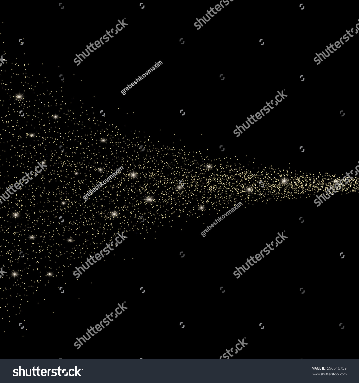 Glitter Particles Light Shine Effect On Stock Vector (Royalty Free ...