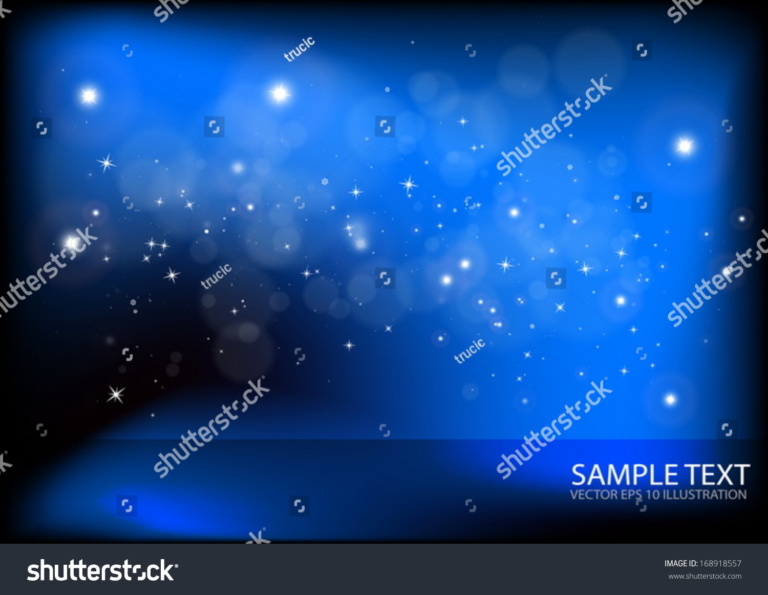 Glittering Vector Blue Haze Background Template Stock Vector (Royalty ...