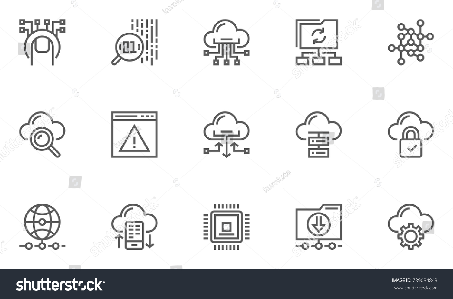 Global Connection Cloud Data Technology Services Stock Vector (Royalty Free) 789034843 ...