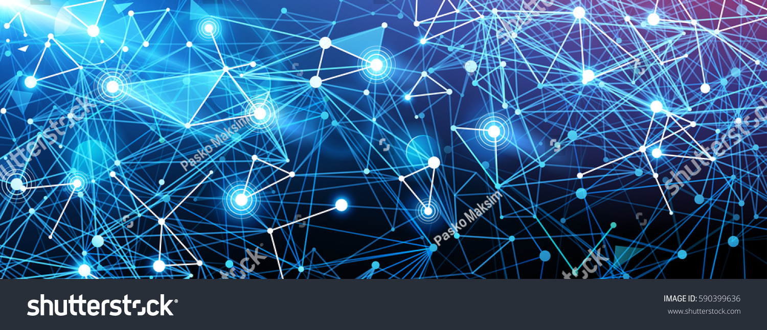 Global Digital Network Abstract Background Vector Stock Vector (Royalty ...